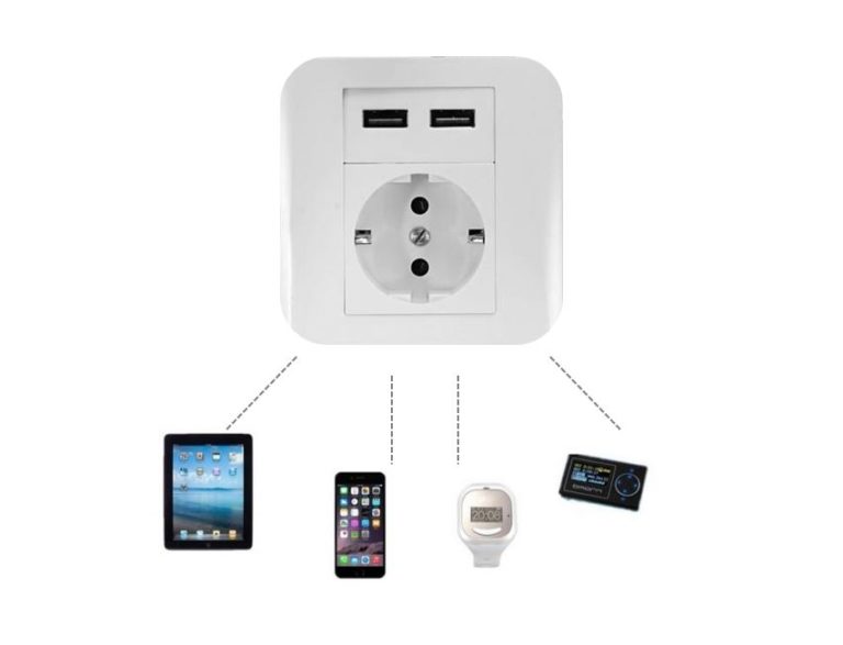 Rozete ar USB barošanas ligzdām viedierīču uzlādei - Datika - Apsardzes ...